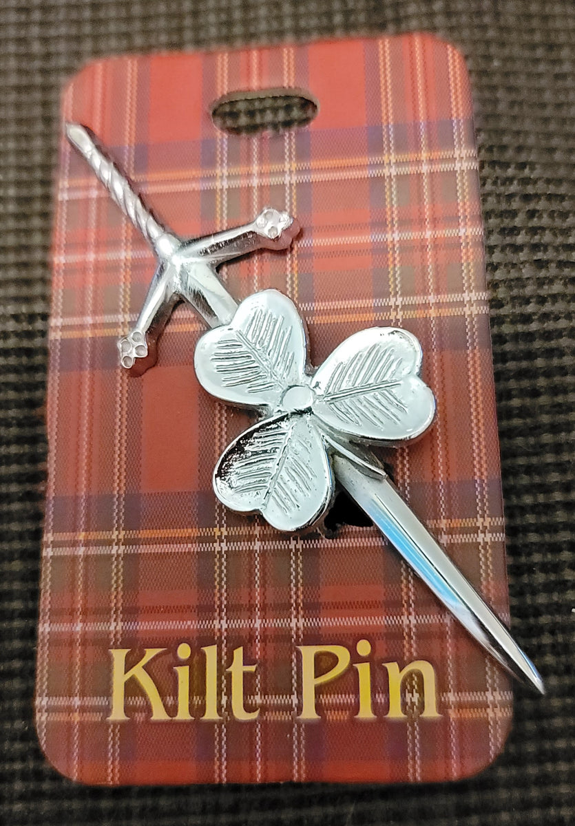 SHAMROCK KILT PIN – Timeless Irish Treasures
