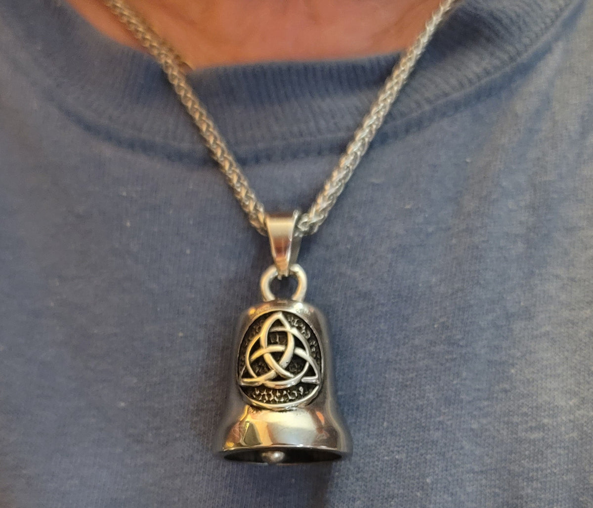 STAINLESS STEEL SILVER BELL PENDANT – Timeless Irish Treasures
